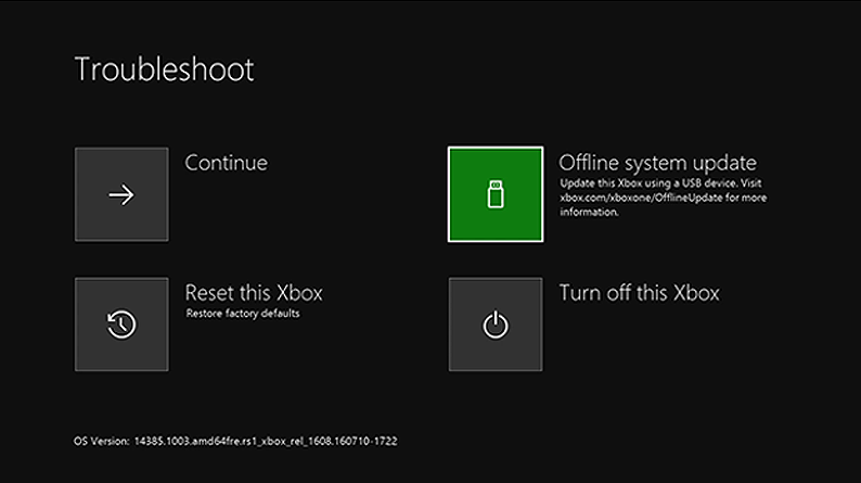 Perform an offline system update | Xbox Support